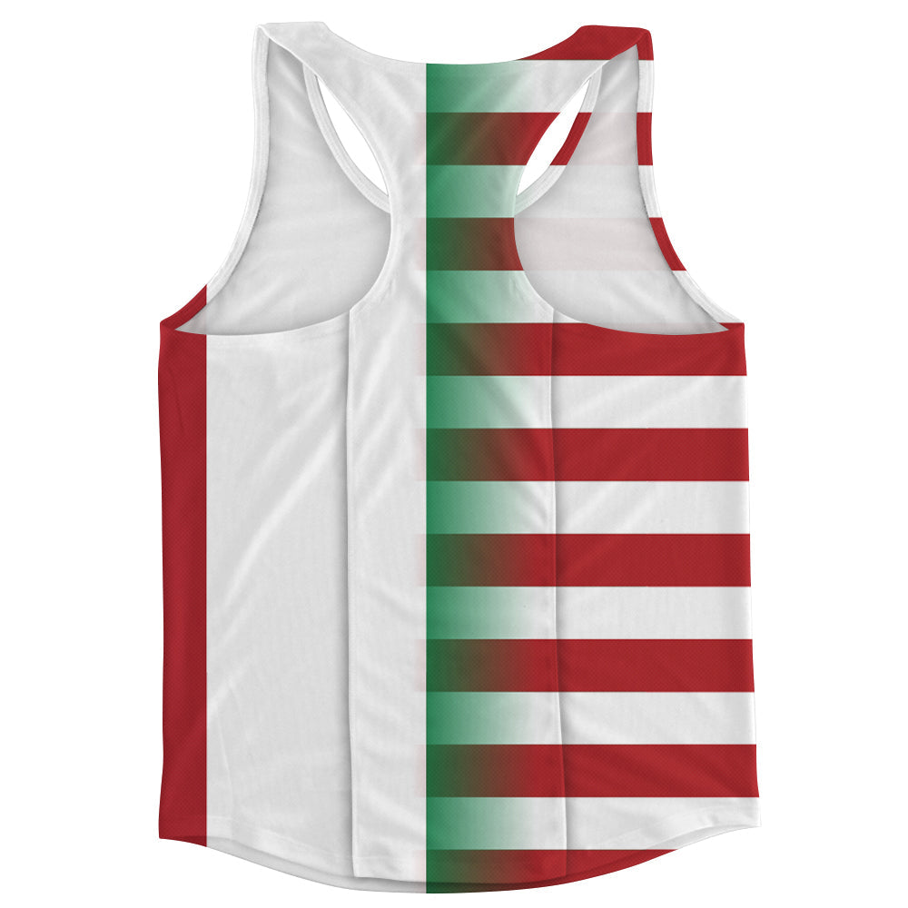 American Flag And Mexico Flag Combination Running Racerback Singlet ...