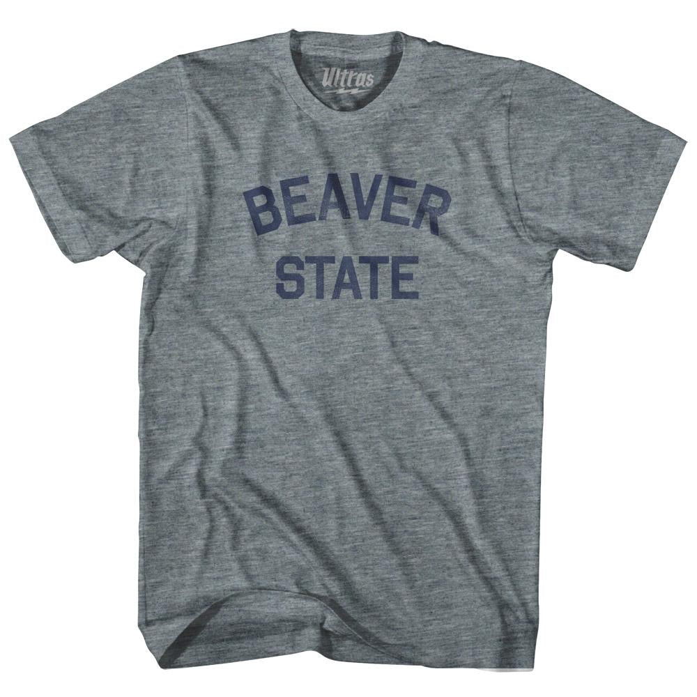 Oregon Beaver State Nickname Adult Tri-Blend T-shirt by Ultras – Tribe ...