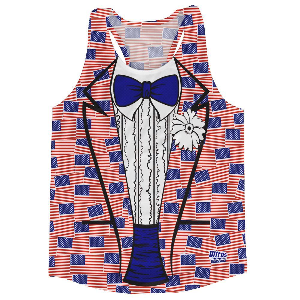 United States Flag Running Tank Top Racerback Track and Cross Country ...