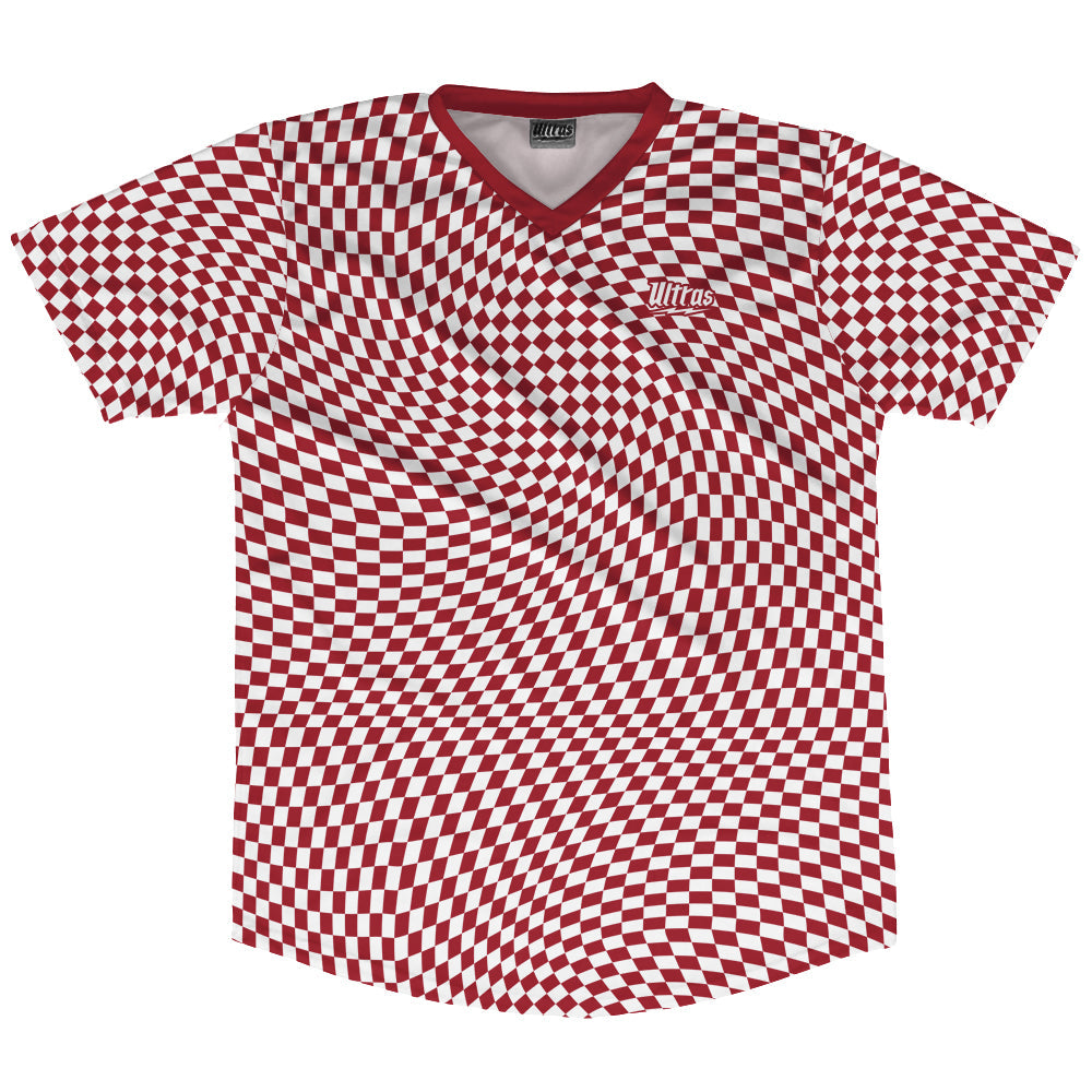 Warped Checkerboard Soccer Jersey Made In USA for Sale | Tribe Lacrosse ...