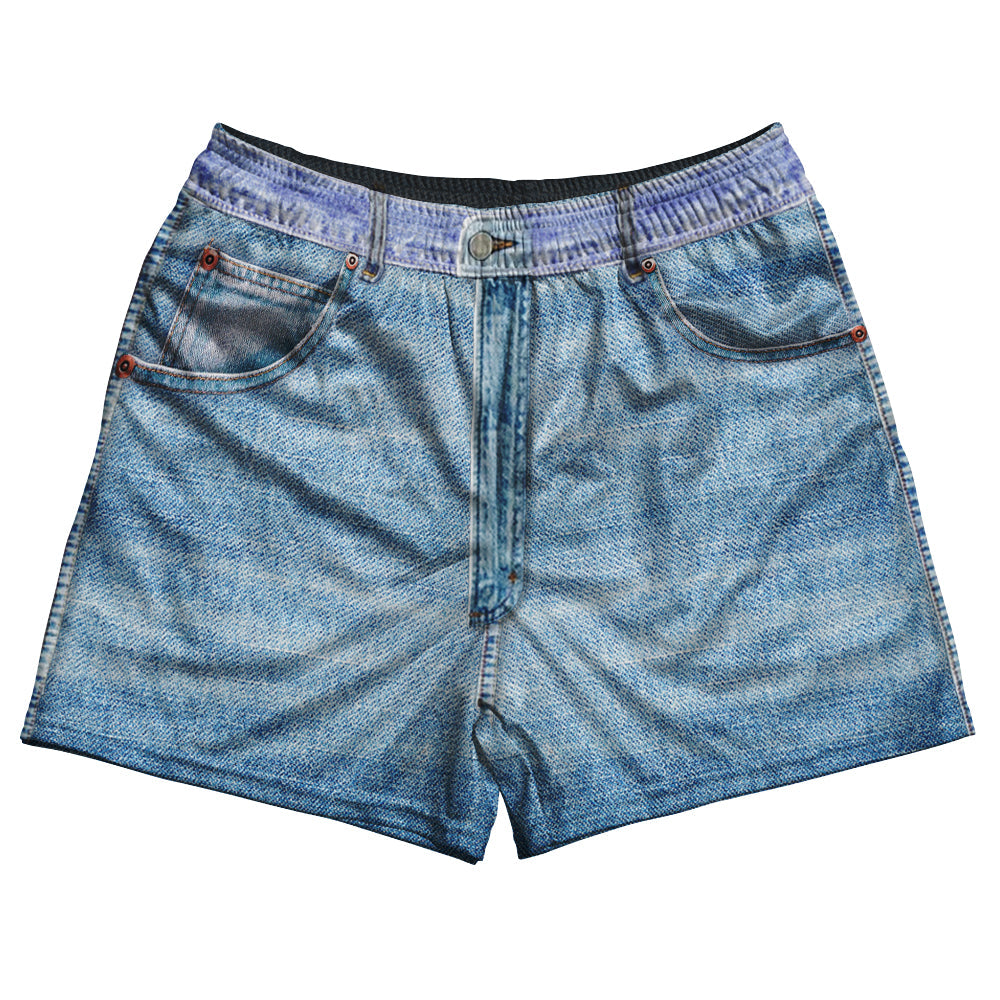 Denim Jorts Rugby Gym Short 5 Inch Inseam With Pockets Made In USA for ...