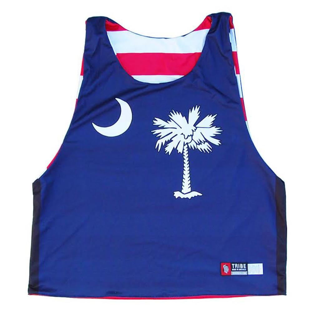 South Carolina and American Flag Sublimated Lacrosse Pinnie by Tribe ...